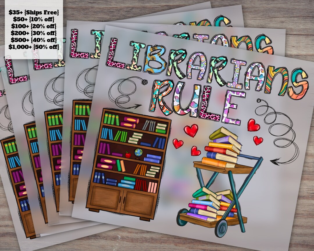 Librarian Life Design for Cricut, School and Library Graphics, Western ...