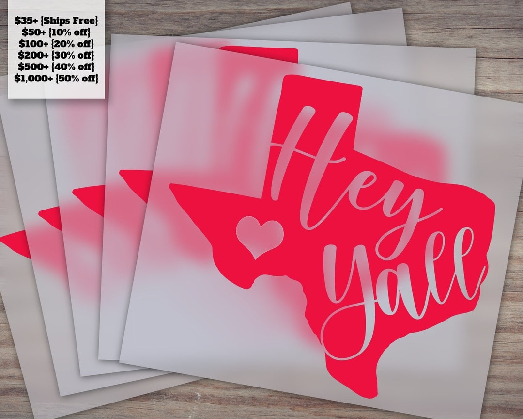 Texas Shape Silhouette, Hey Yall Texas Outline, State Flag Design, Cut ...