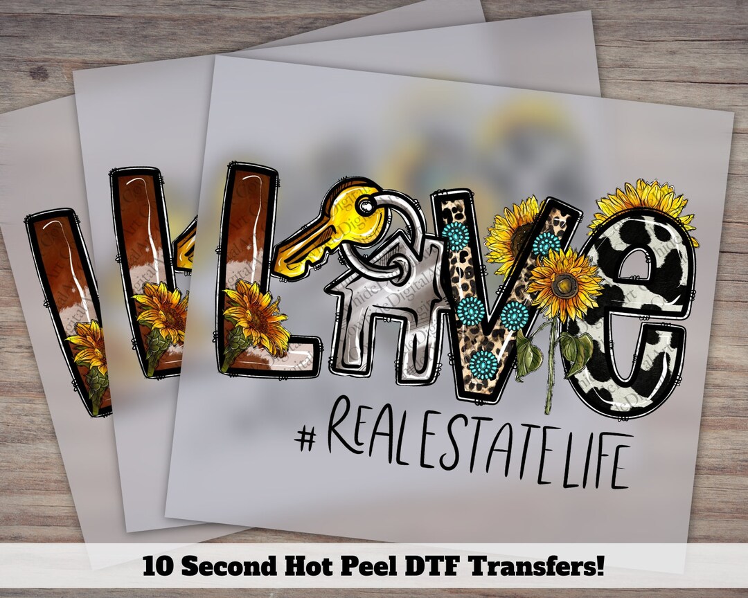 Custom DTF Prints Screen Transfer and Ready to Press: Real - Etsy