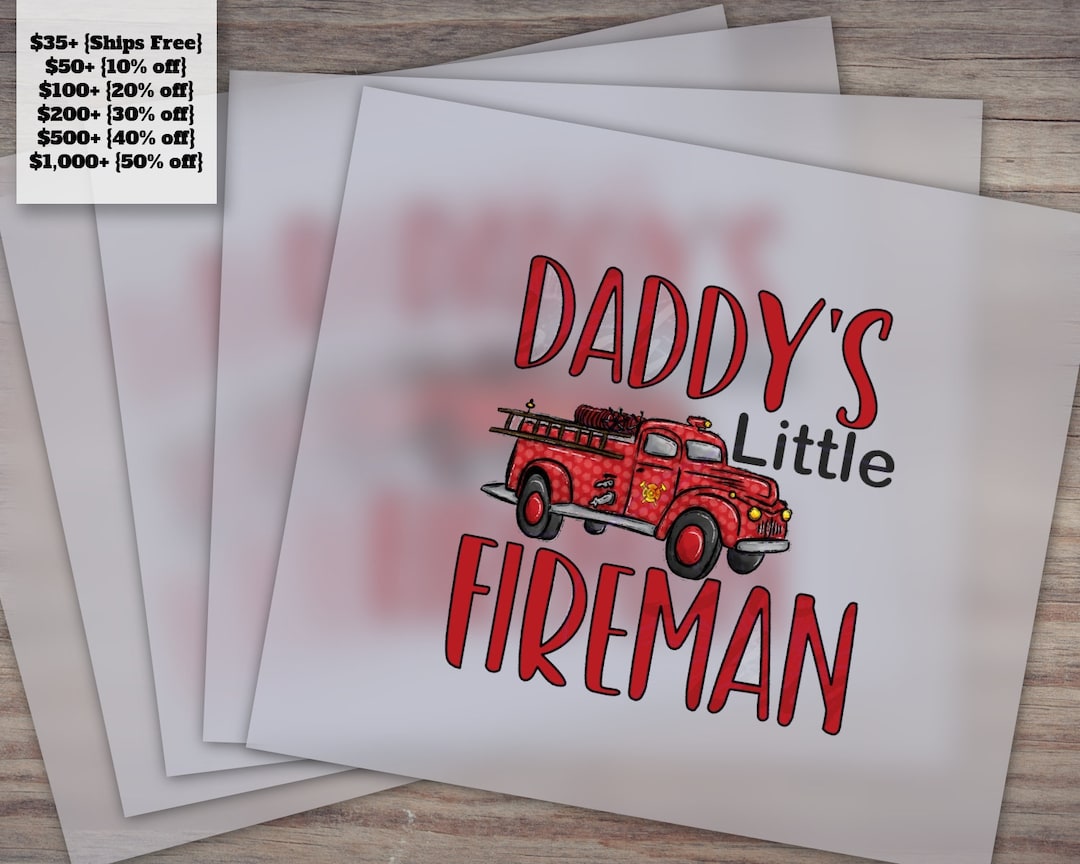 Firefighter Baby Boy Shirt Design, Daddy's Little Fireman, Heat ...