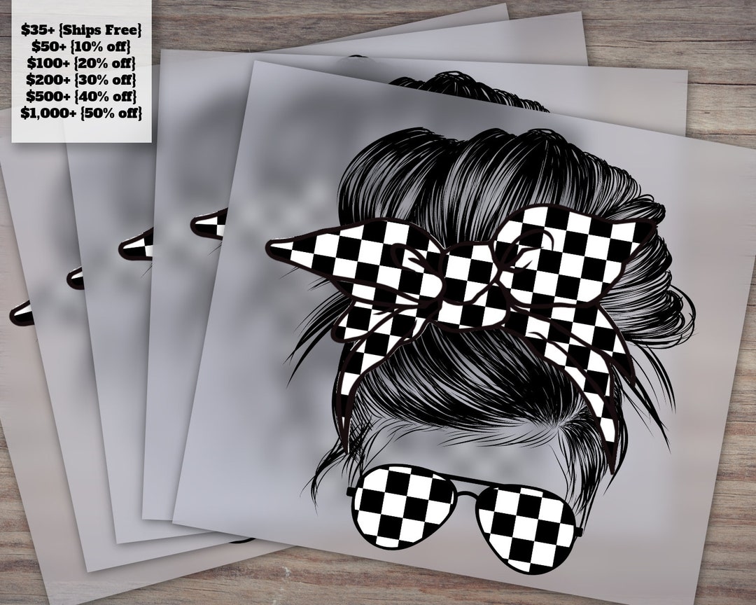 Race Life With Messy Bun Design Commercial Use Approved, High ...