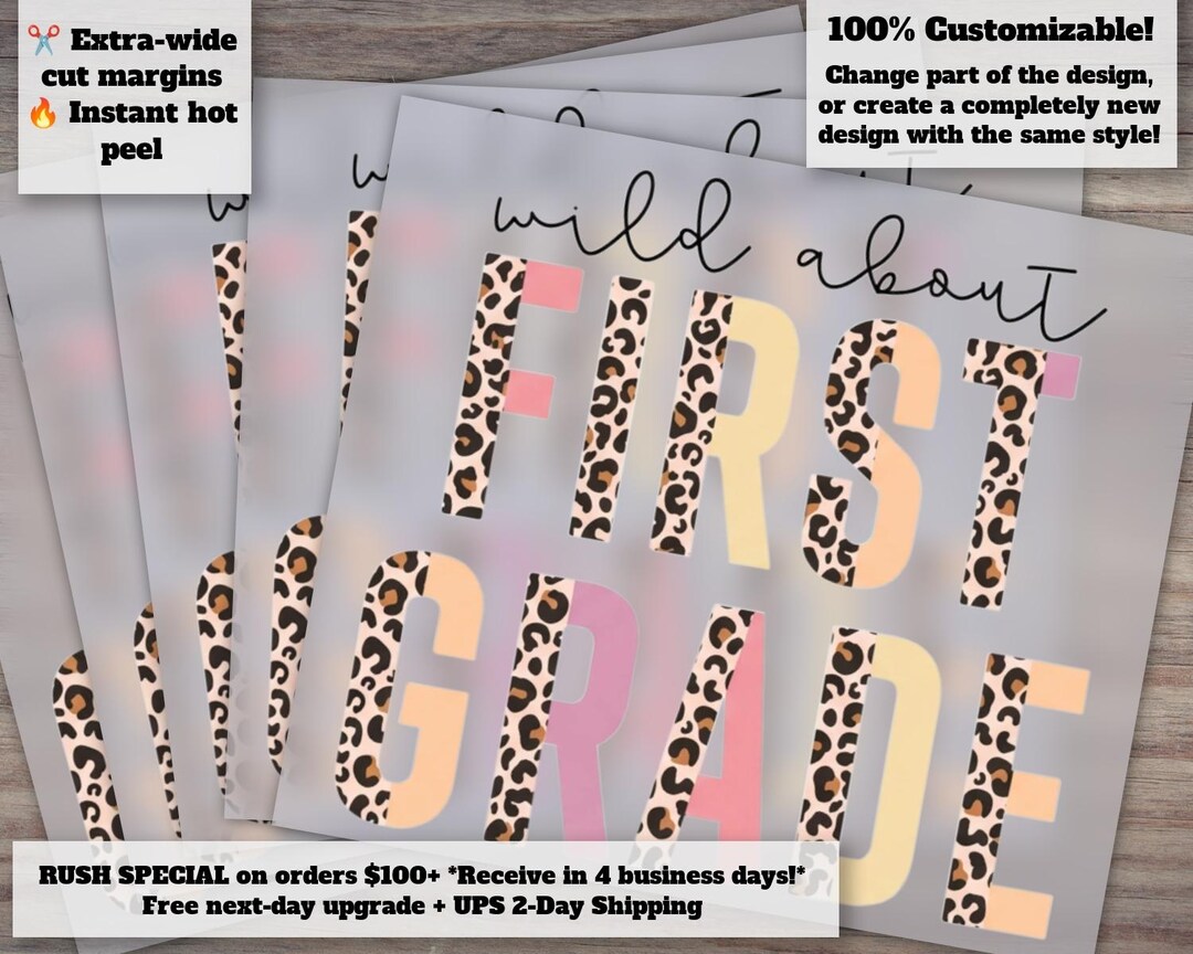 Wild About First Grade - Back to School Teacher Designs, Ready to Press ...