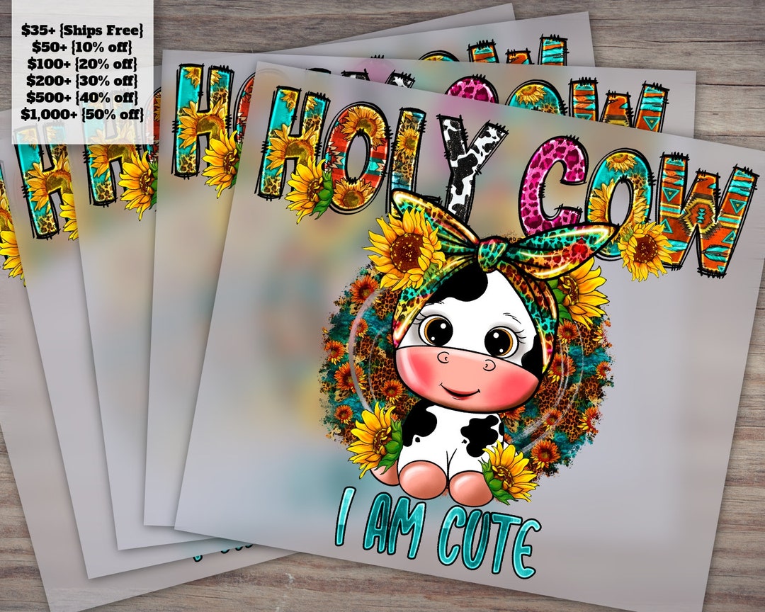 Cute Baby Cow Design, Funny Western Style, Leopard and Cowhide Pattern ...