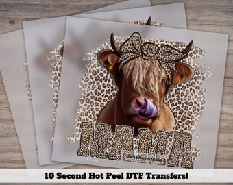 Highland Cow Dtf Transfers - Etsy
