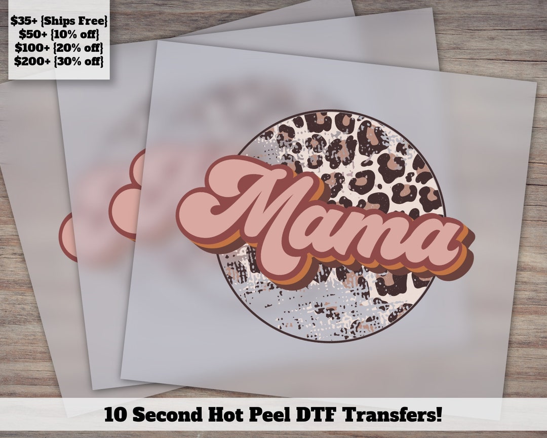 Mama Dtf Mama Dtf Leopard Mama Dtf Retro Print Mama - Etsy