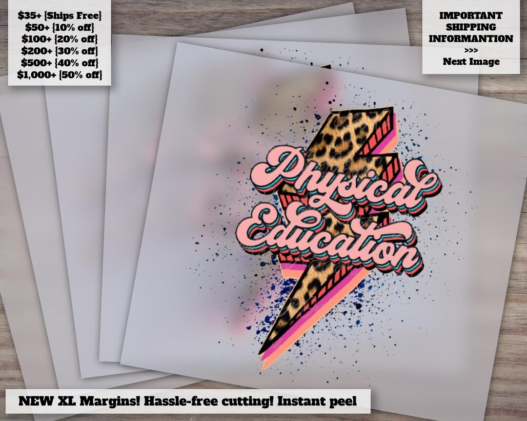 Vintage Physical Education Retro School Design | Back to School Leopard ...
