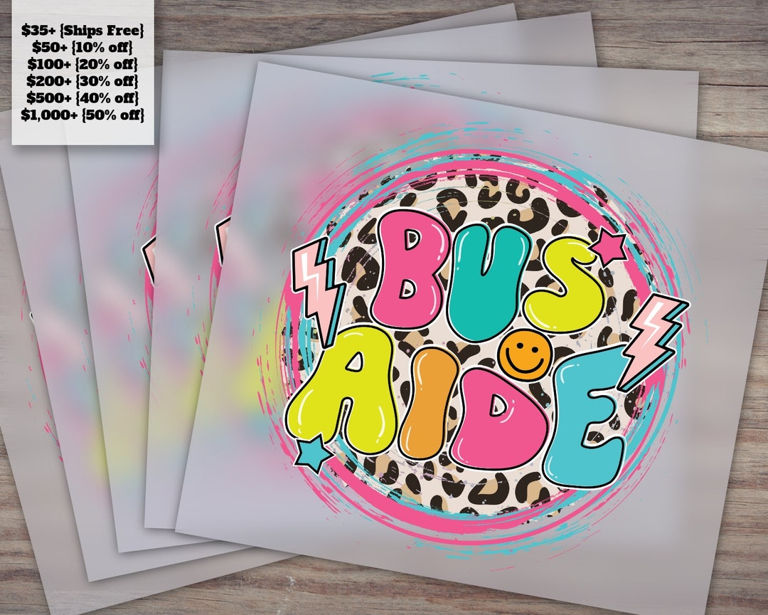 Leopard Bus Driver Design With Heat Transfer, Ready-to-press for DTF ...