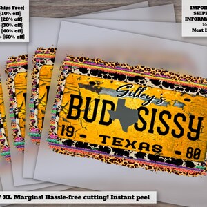 Urban Cowboy Bud and Sissy Texas Western, Cowhide and Cheetah Design ...