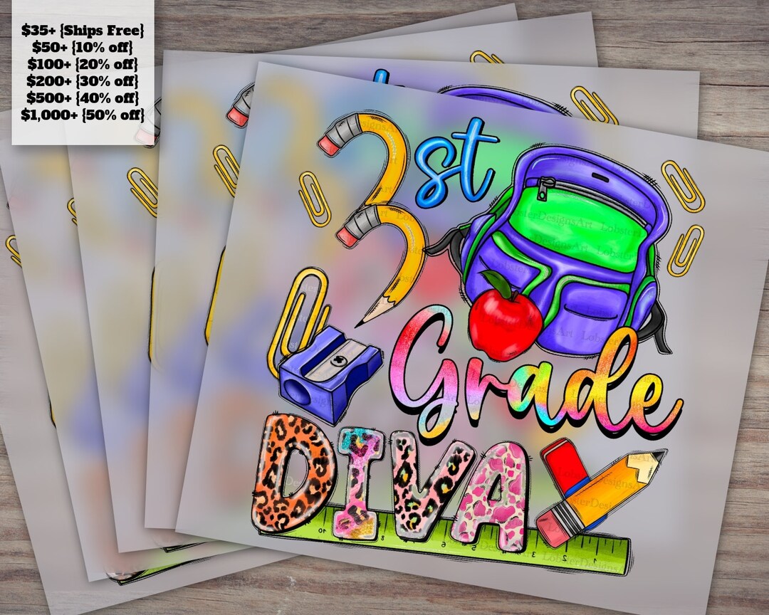 First Day of School 3rd Grade Diva Design, Princess-themed Heat ...