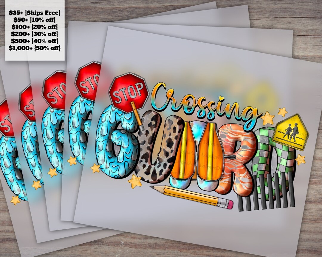 Back to School Crossing Guard, Stop Sign and School Staff Designs Ready ...