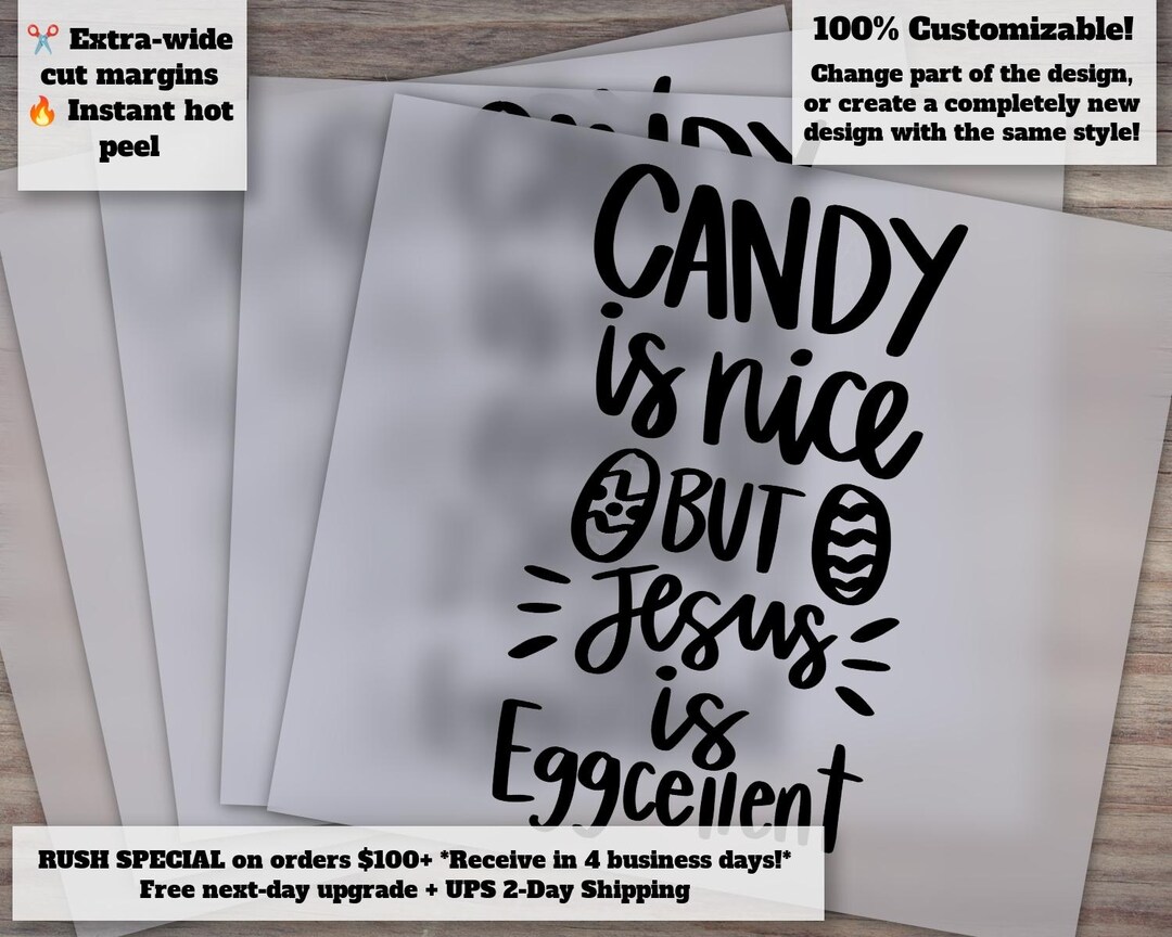 Christian Easter Heat Transfer, Religious Silhouette Ready to Press ...