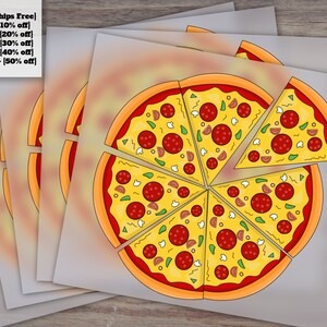 Pizza Transfer, Pizza Matching Family Transfer, Fathers Day Gift, Pizza ...