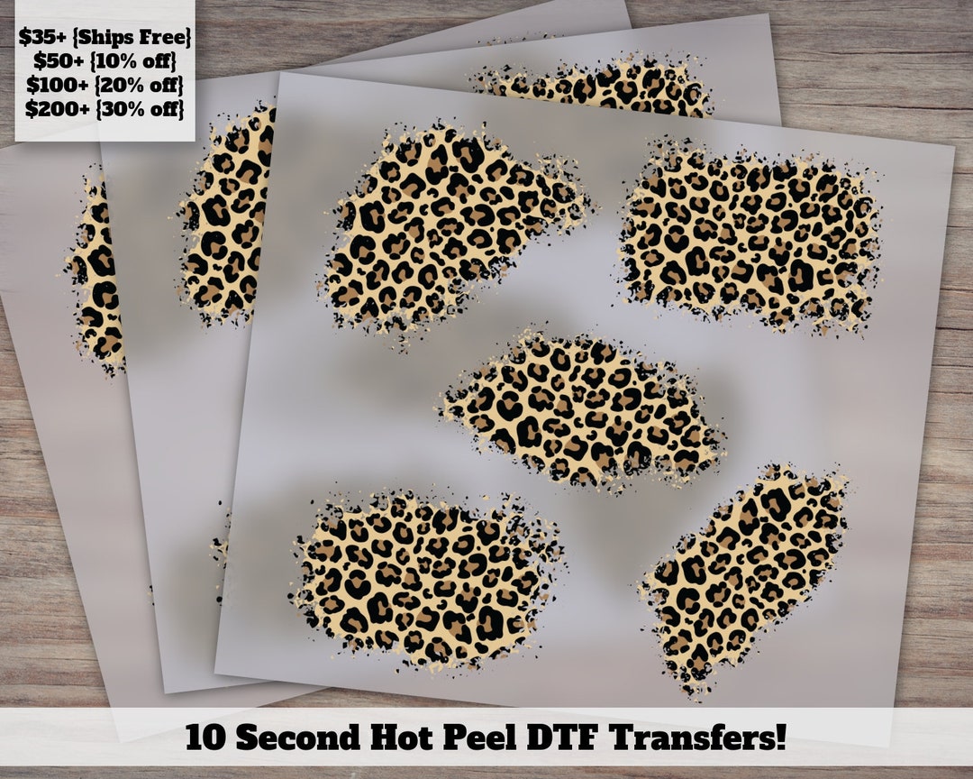Distressed Leopard Print Patches Dtf Leopard Patch - Etsy