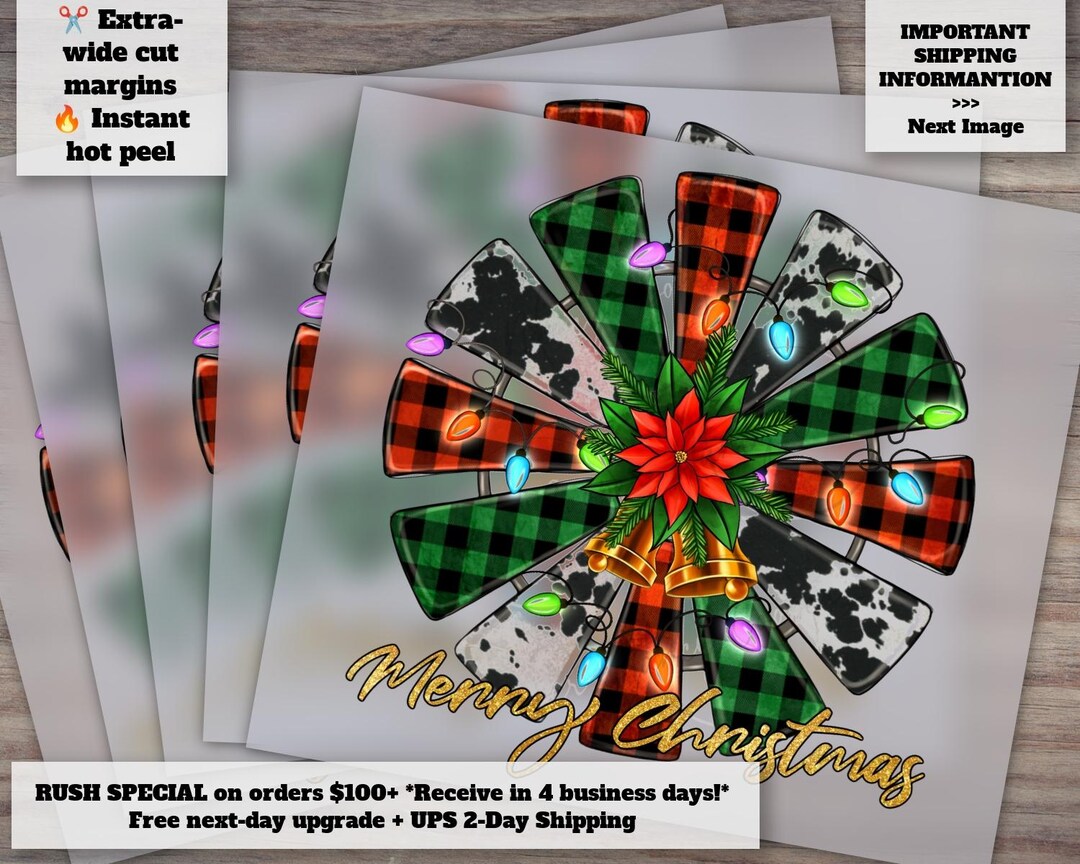 Festive Merry Christmas and Happy New Year Windmill Design for Heat ...