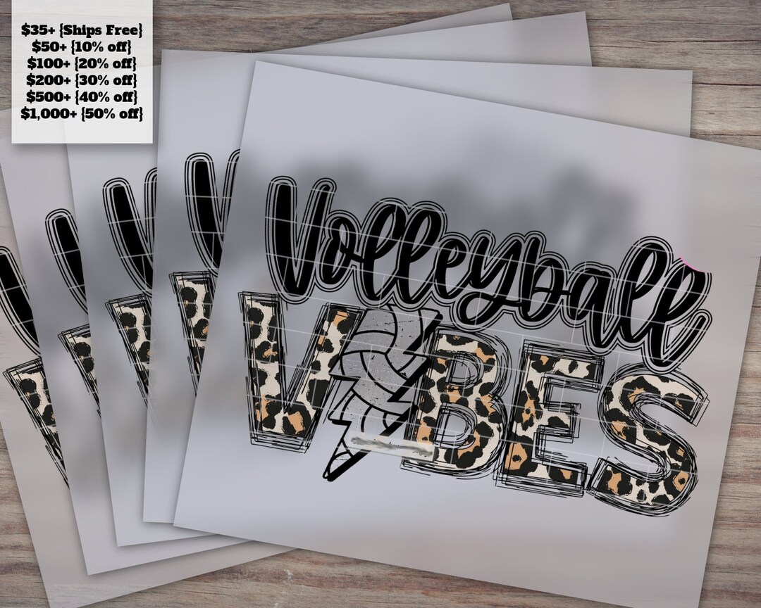 Volleyball Vibes Heat Press Design, Ready-to-print Dye Transfer for Direct to Film Applications ...