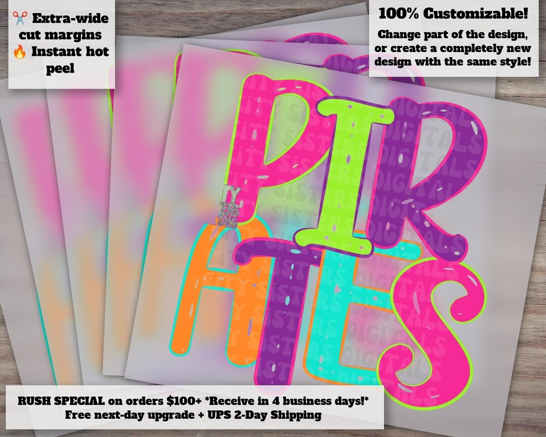 Neon Pirates Design, Retro Pirate Mascot, Vibrant Pirate Art, Neon ...