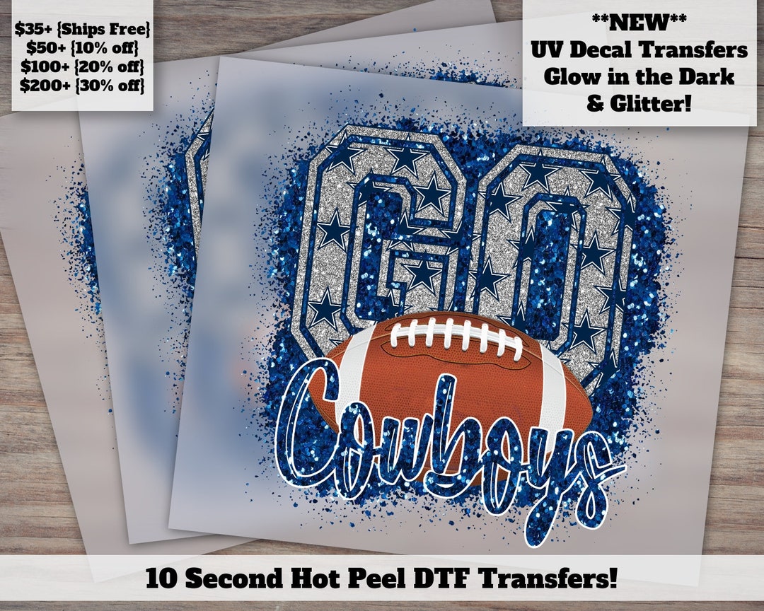 Dallas Cowboy Blue Rose Design Hand Drawn Western Art Ready - Etsy