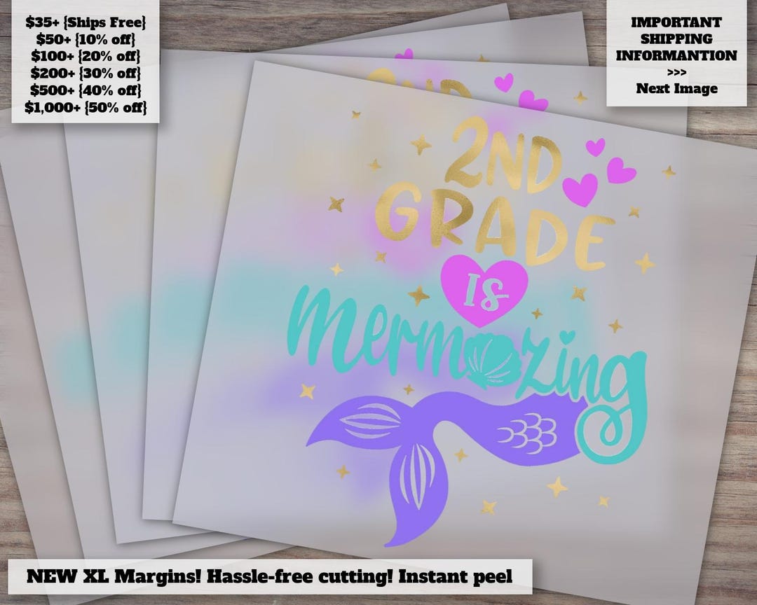 Mermazing Second Grade Mermaid Cut Files, 2nd Grade Mermaid School ...