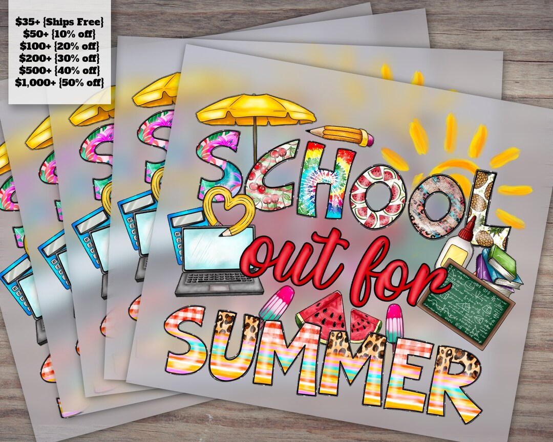 Summer Break Teacher Life, Back to School, Summertime School, Ready-to ...