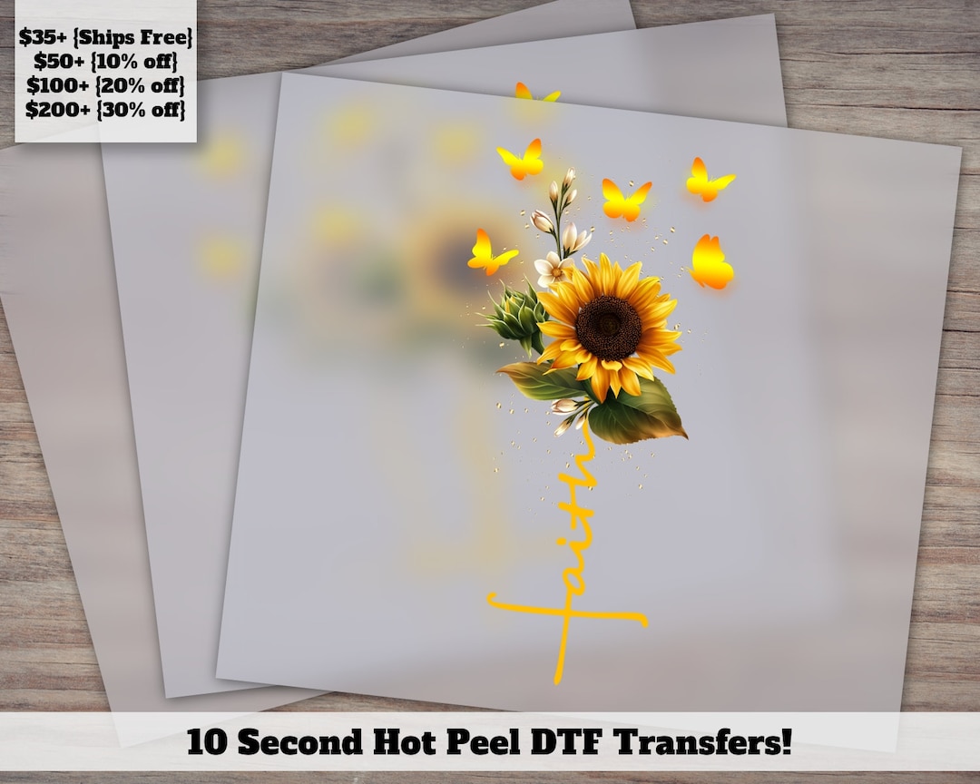 Faith Sunflower Dtf, Christian Transfer Dtf, Christian Dtf, Jesus Lover, Jesus Loves Me, Faith ...