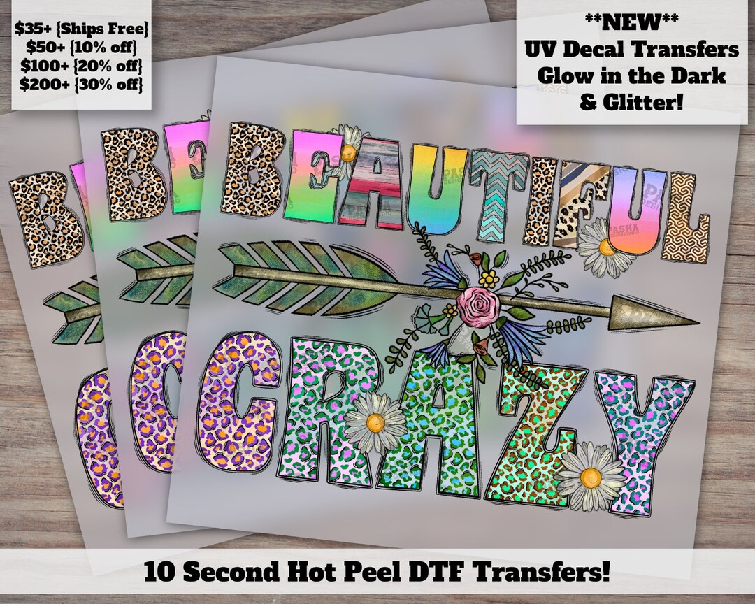 Charming Western Style Arrow and Flower Design Ready for Heat - Etsy