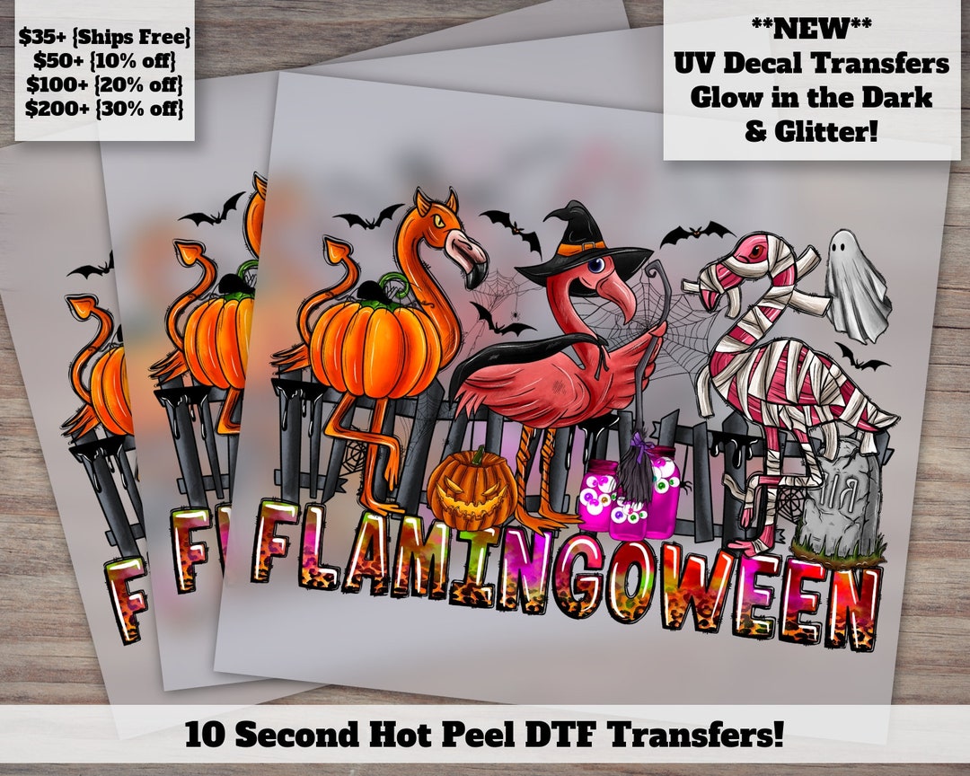 Flamingoween Halloween Party Gift Spooky Witchy Flamingo With - Etsy