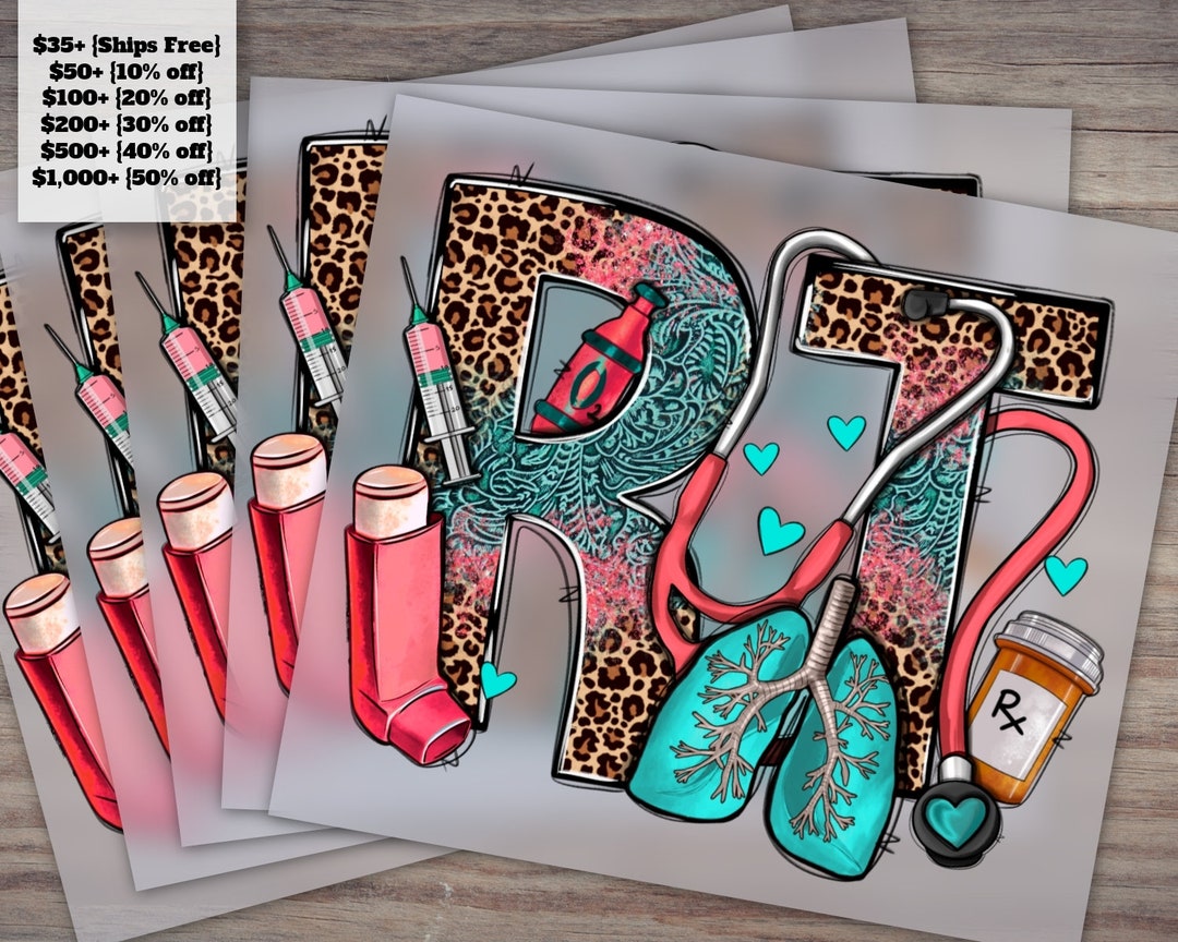 Respiratory Therapist and Nurse Design for Heat Transfer and DTF, Ready ...