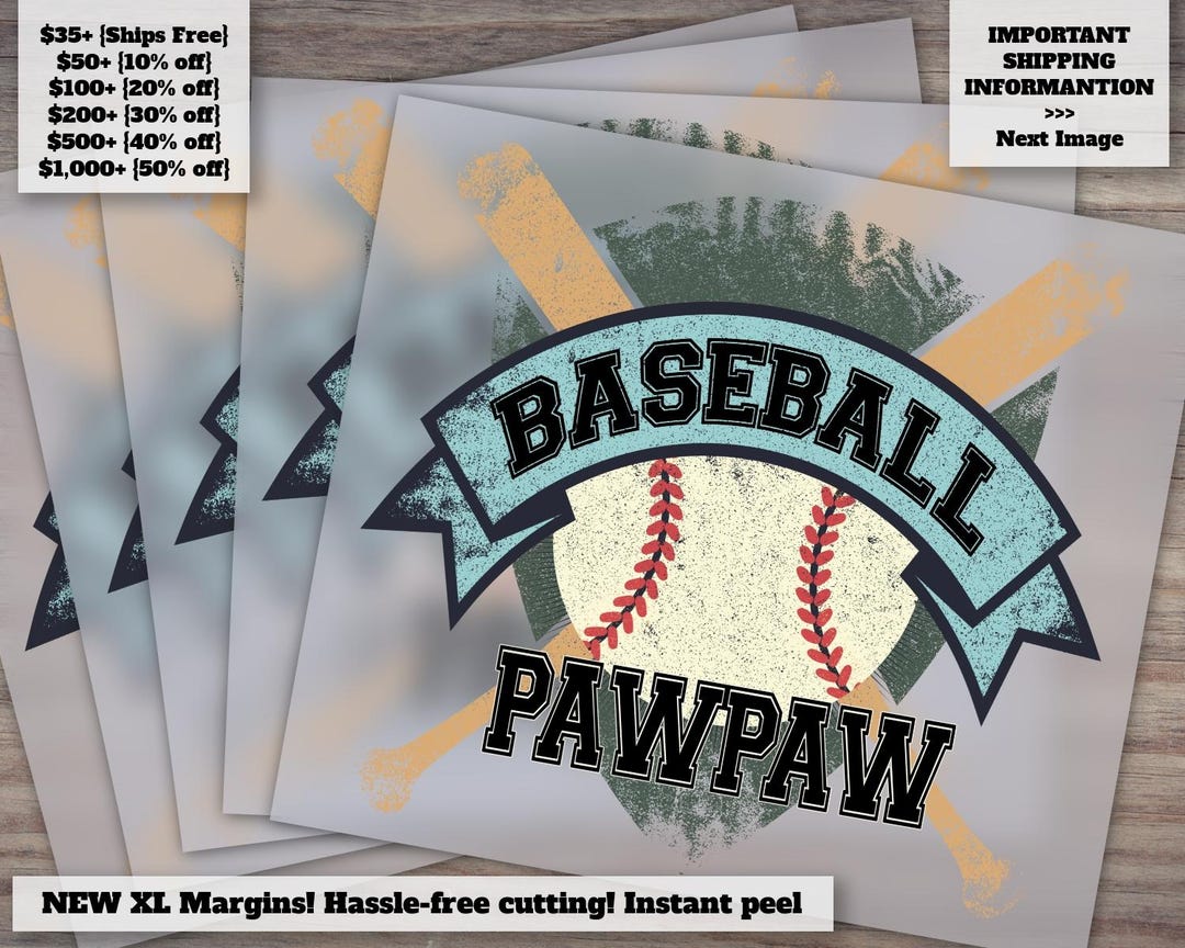 Vintage Baseball Pawpaw Design, Sports Dad Life Shirt Illustration ...