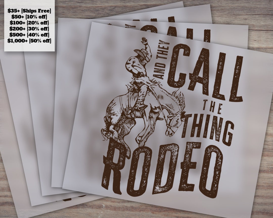 Rodeo Retro Designs Western Inspired Ready-to-press Heat Transfer Shirt ...