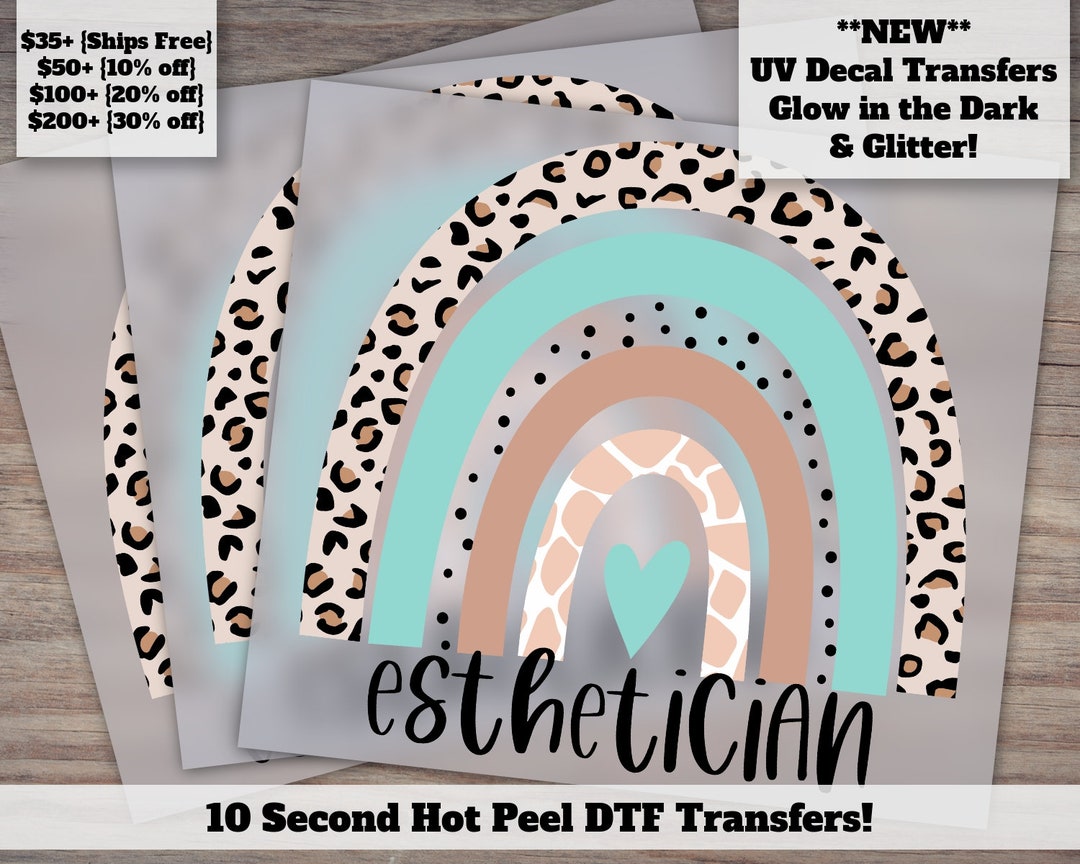 DTF Transfer & Sublimation Print Designs: Esthetician Shirts, Beauty ...