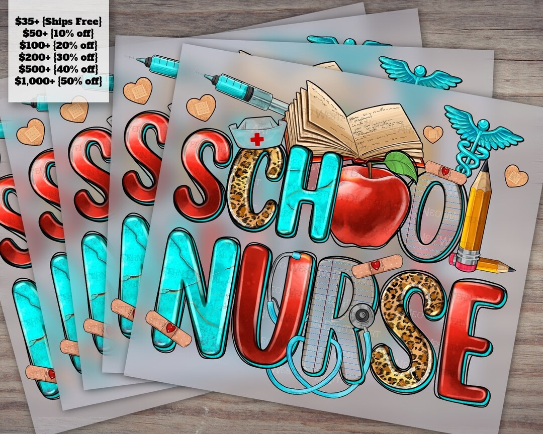 Western School Nurse Design for Heat Transfer, DTF, Ready to Press ...