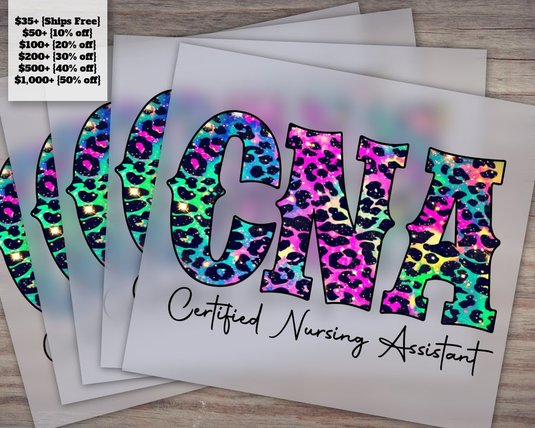 Certified Nursing Assistant Design, CNA Life Print, Nurse Art, Heat ...