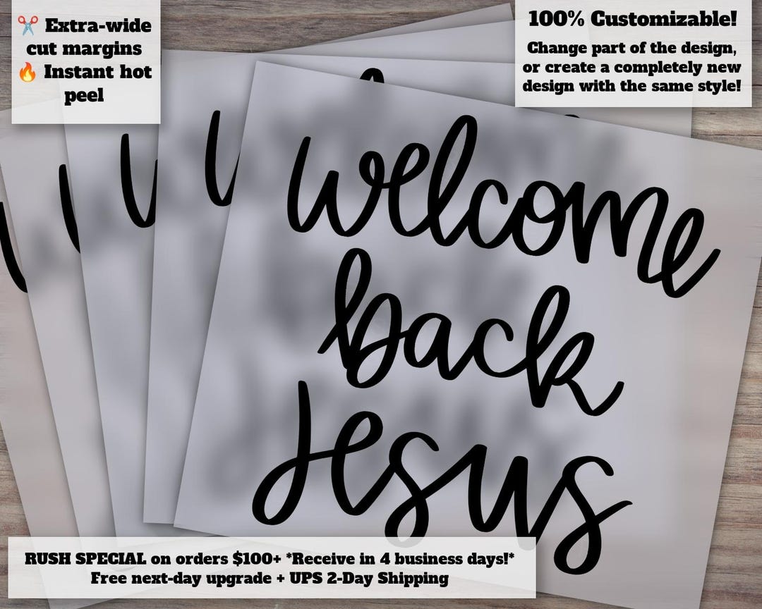 Jesus Easter DTF, Christian Heat Transfer, Ready to Press Silhouette ...