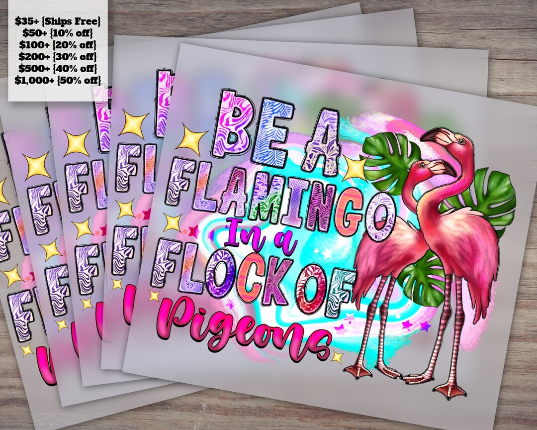 Flamingo Design: Stand Out Among Pigeons, Beach Vacation Theme, Ready ...