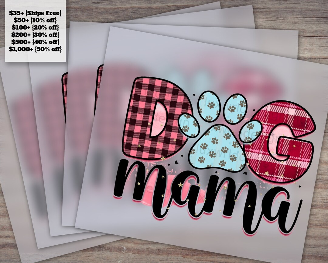 Dog Mama Graphic Design Perfect for Heat Transfer, DTF Ready to Press ...