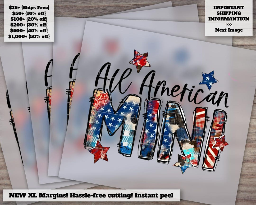 USA All American Mini 4th of July Design, Patriotic Mama Mini, Ready-to ...