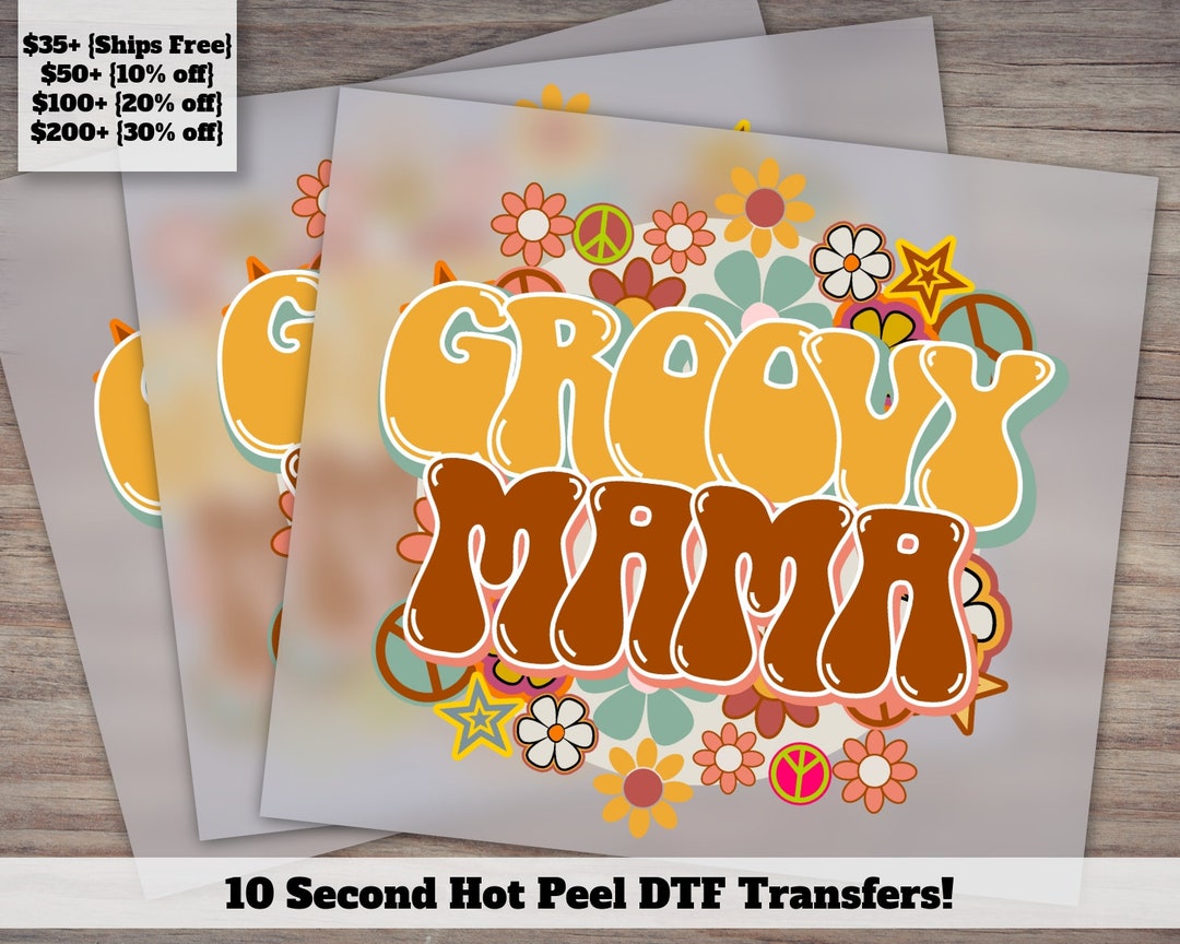 Groovy Mama Dtf Mom and Baby Matching Outfits Groovy Babe - Etsy