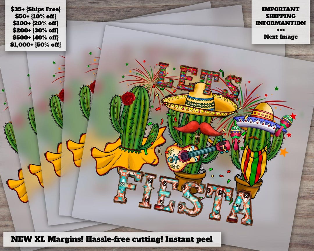Fiesta Mexican Festival Design for Heat Transfer, DTF, Ready to Press ...