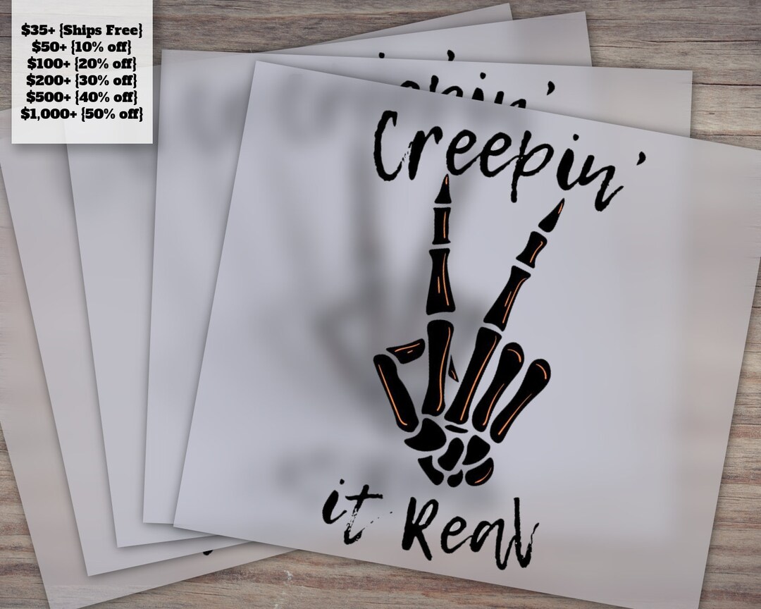 Creepin' It Real: Funny Skeleton Hand for Halloween Ready to Press ...