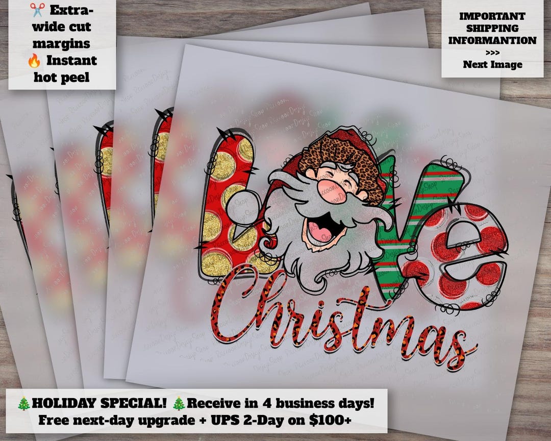 Christmas Santa Design for DTG and Heat Transfer | Ready to Press ...