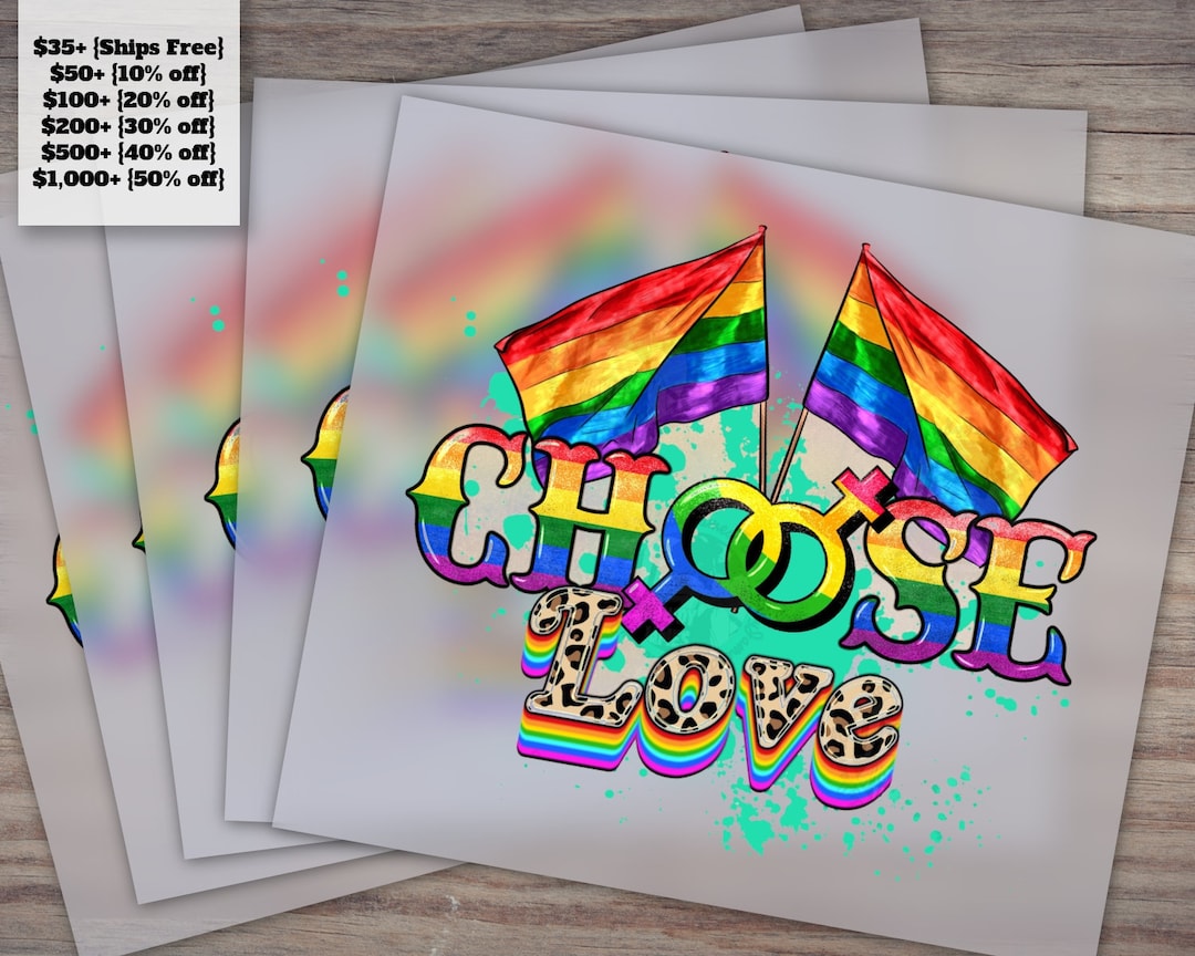 Love Inspired Sublimation Design, LGBTQ Pride, Human Rights, Ready-to ...