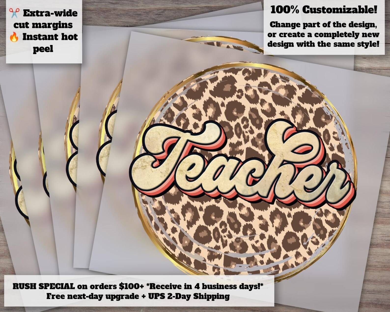 Leopard Teacher Designs for Shirts | Gold Distressed Back to School ...