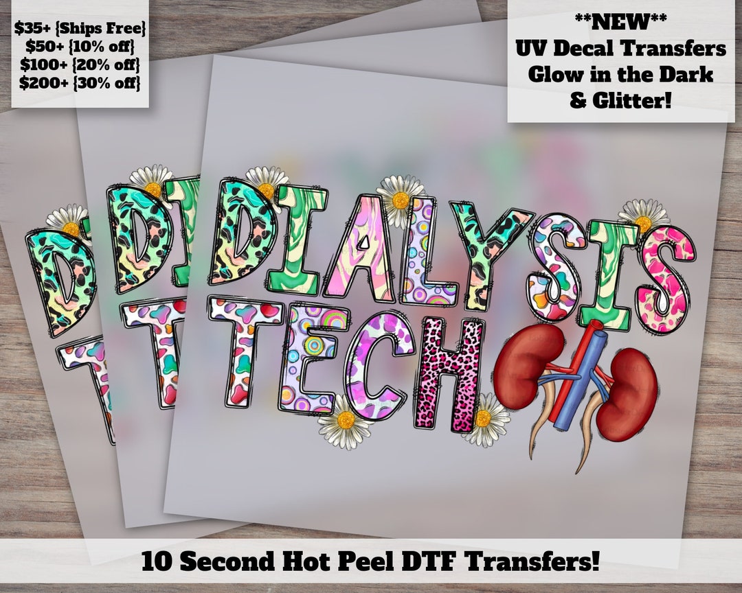 Dialysis Technician Design for Cricut Nursing Heat Transfer - Etsy