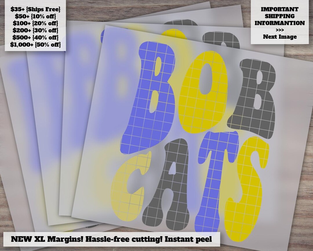 Groovy Bobcats Heat Transfer Ready to Press | DTF Transfers | Custom ...