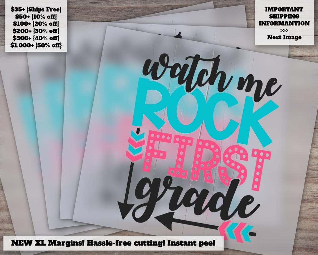 First Grade Rock Star Cutting Files for Silhouette and Cricut | Back to ...