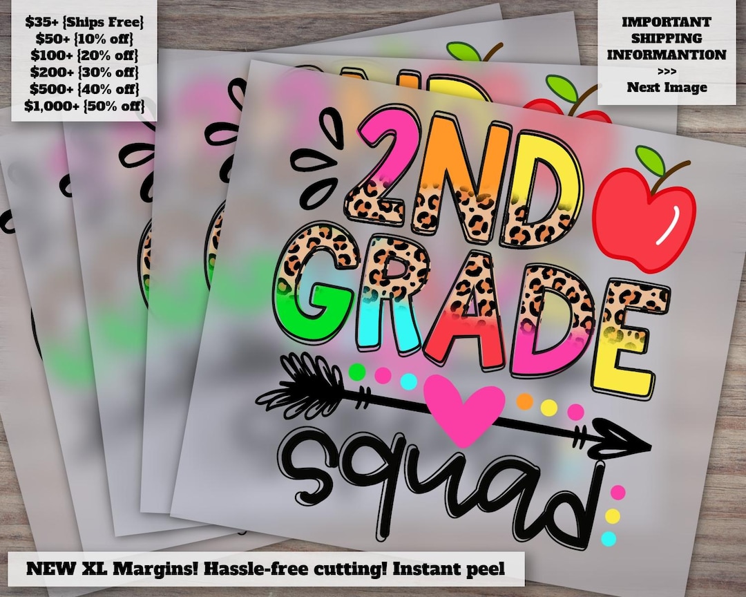 2nd Grade Squad Back to School, Leopard Teacher Shirt Design, Heat ...