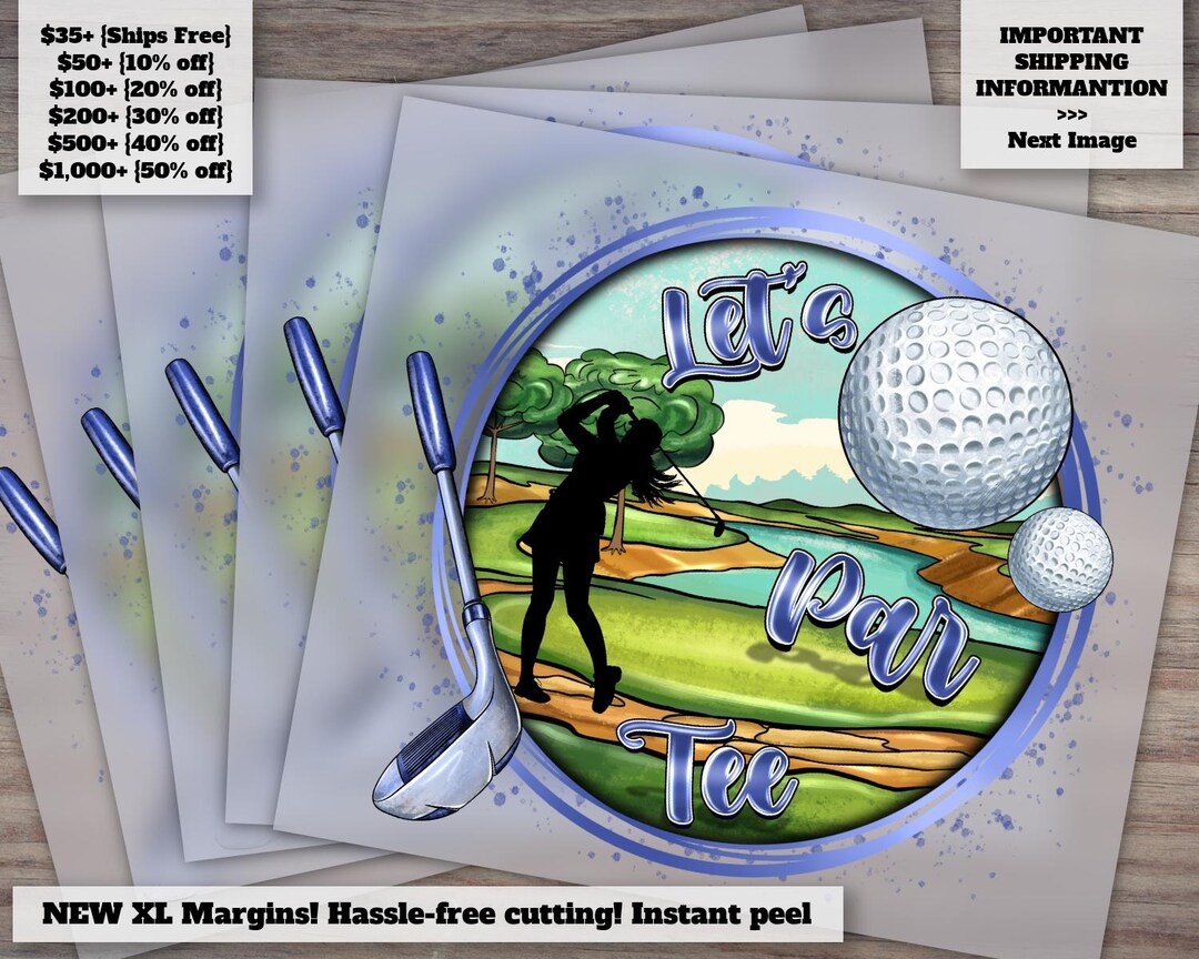 Golf Par-tee Design for Heat Transfer | Ready to Press | Golf Player ...