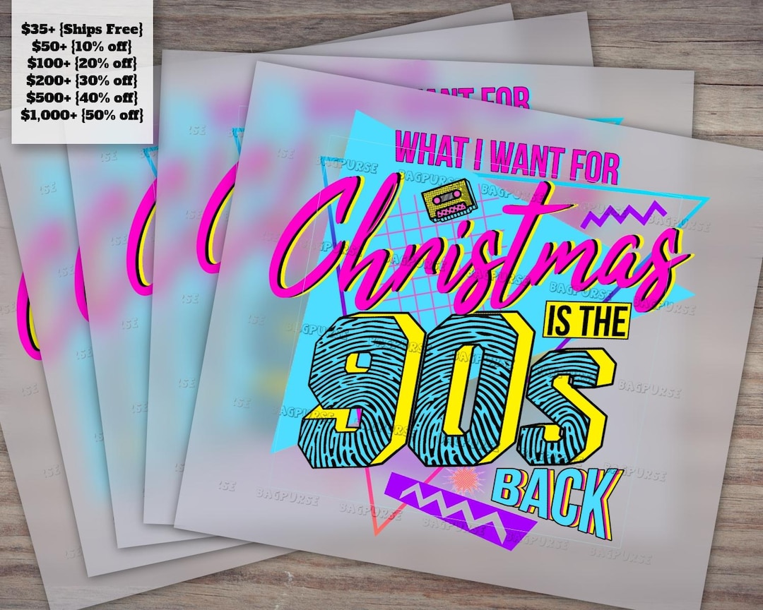 90s Retro Christmas Design, Bring Back the 90s, Nostalgic Christmas Art ...