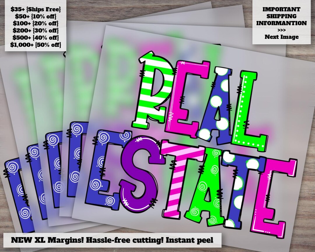 Real Estate Doodle Art - Ideal for Heat Transfer, Ready-to-press and ...