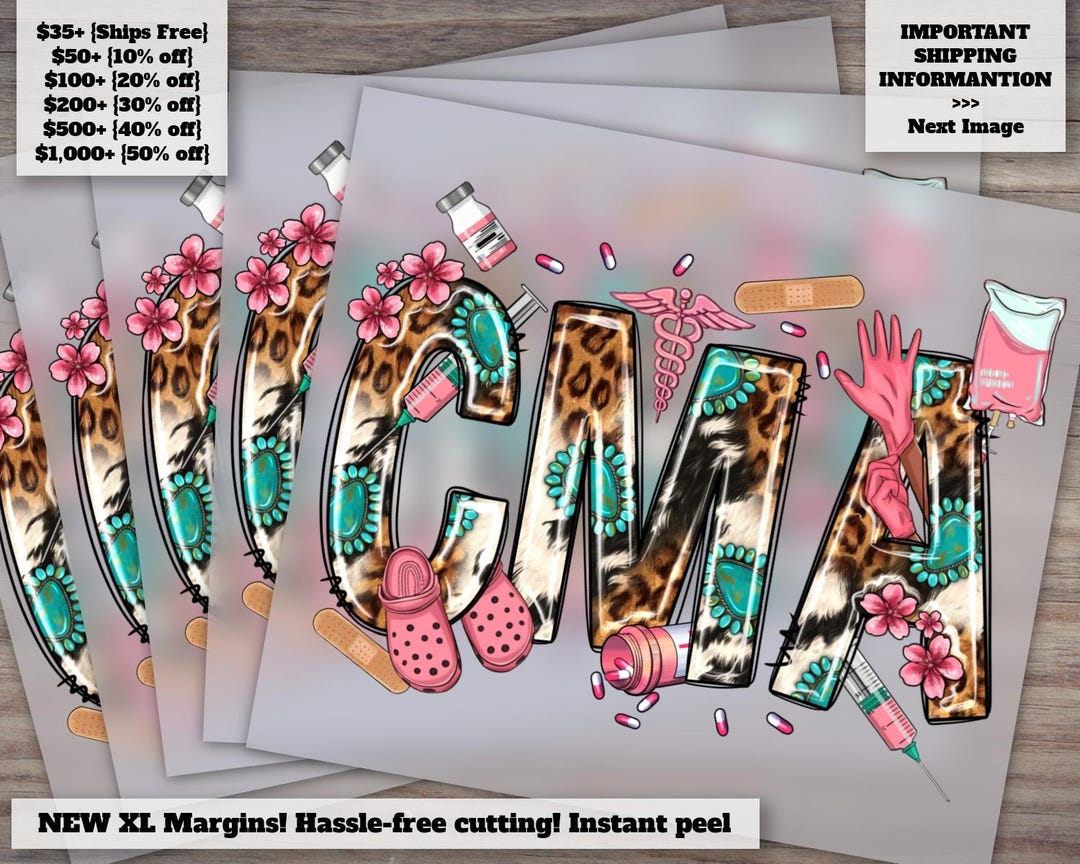 CMA Nurse Design for Heat Transfer, DTF and Ready to Press, Nurse Life ...